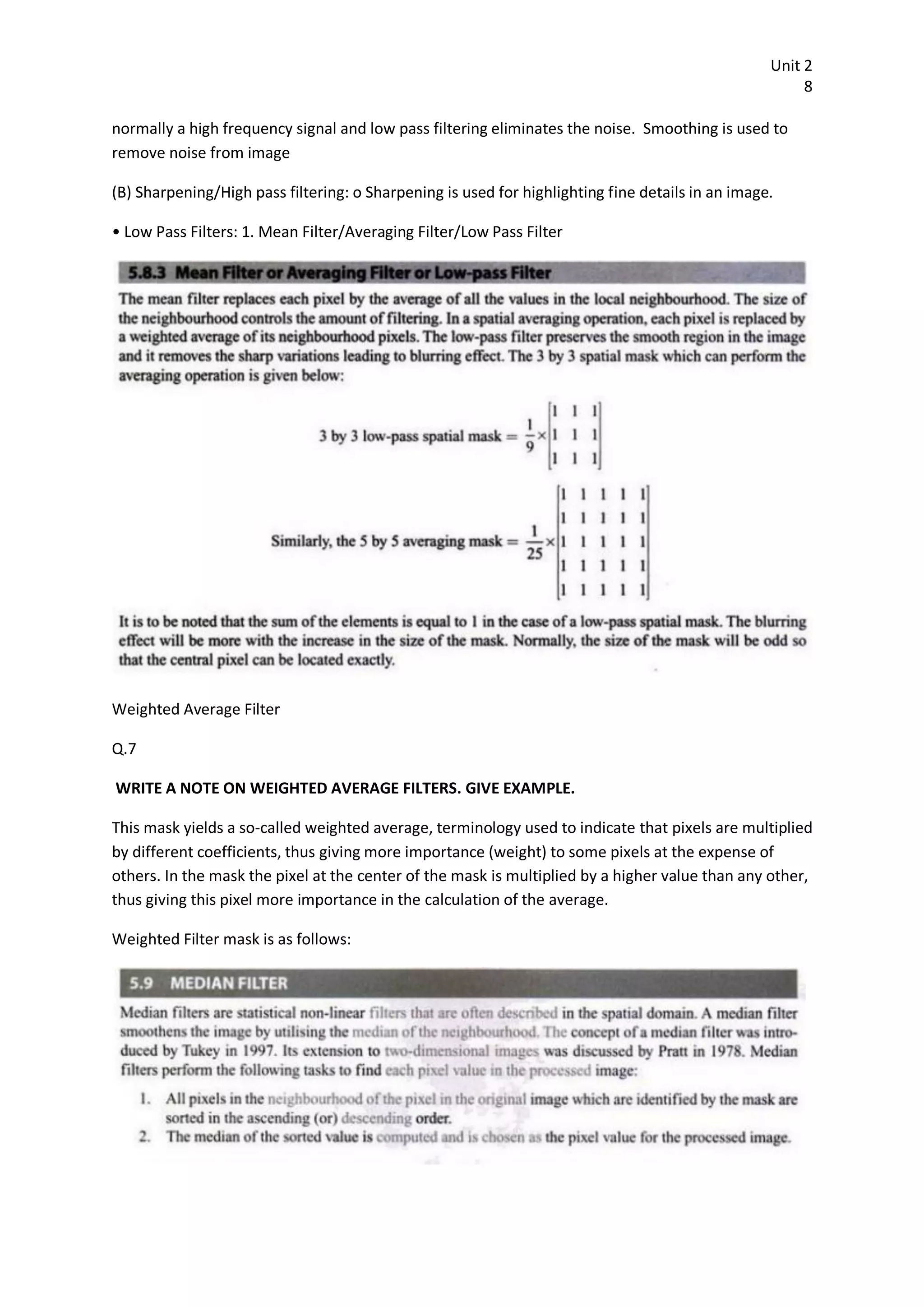 TYBSC (CS) SEM 6- DIGITAL IMAGE PROCESSING | PDF