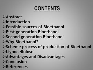 BIOETHANOL | PPTX