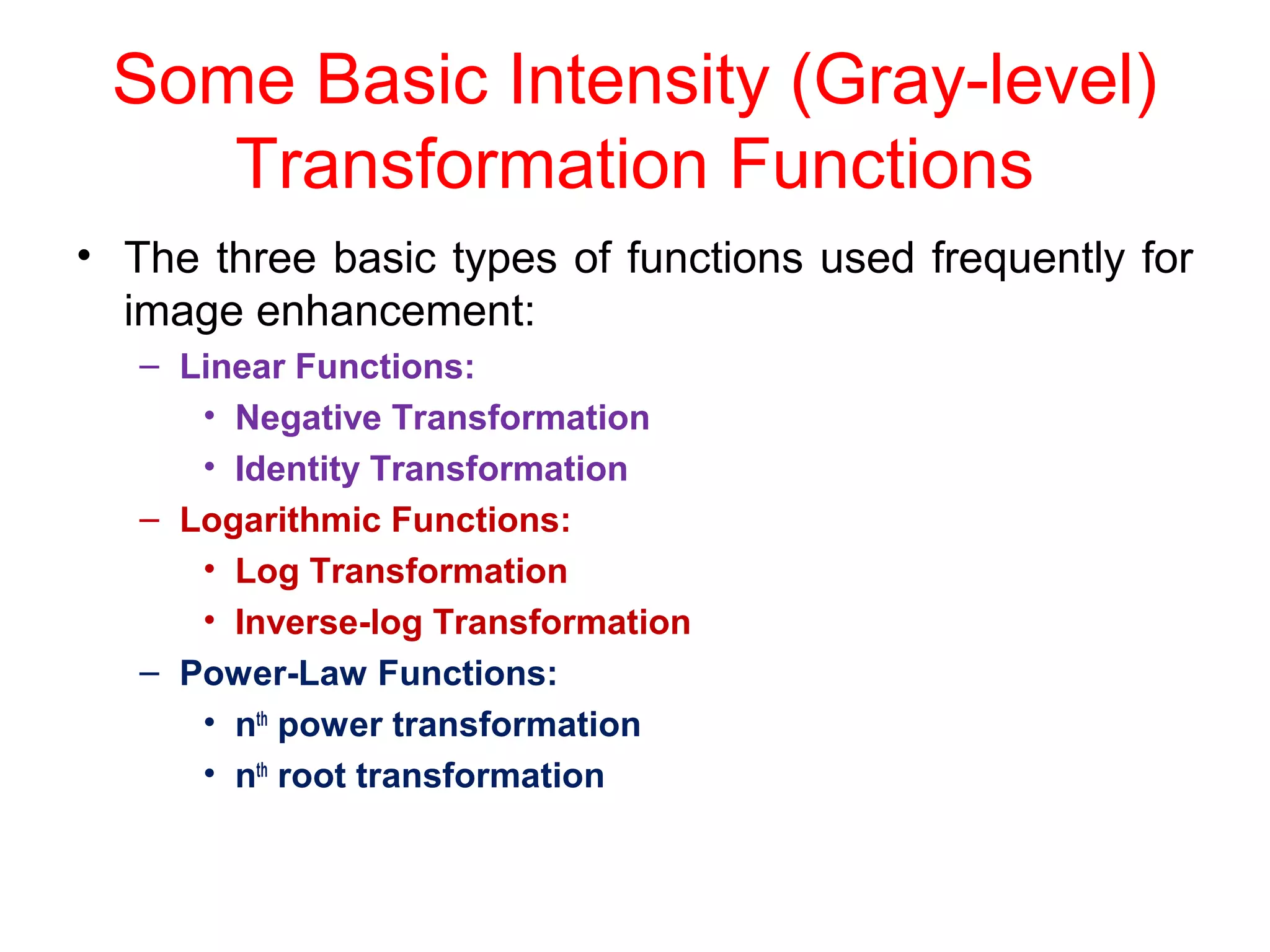 Image enhancement | PPT