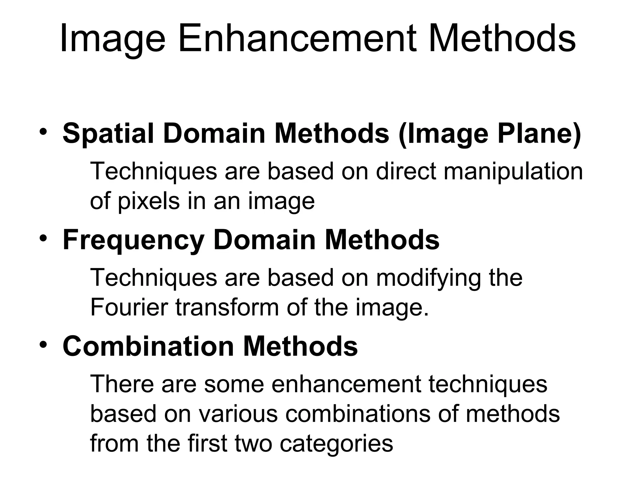 Image enhancement | PPT