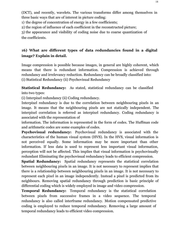 TYBSC (CS) SEM 6- DIGITAL IMAGE PROCESSING | PDF