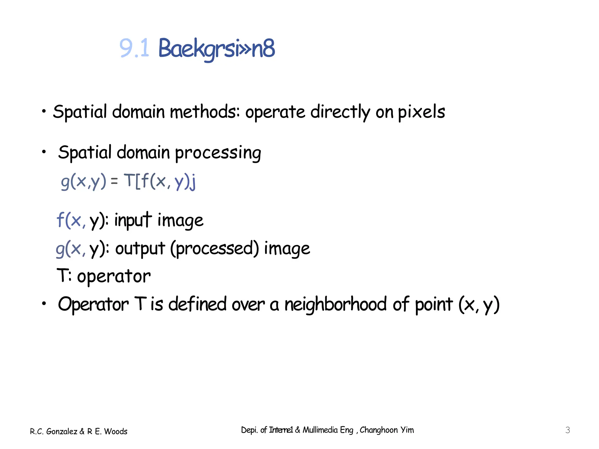 Image Enhancement in Spatial Frequency Domain | PPTX