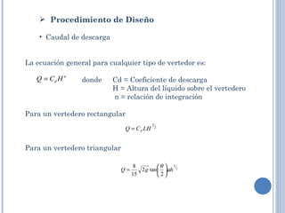 Dique con vertedero lateral | PPT