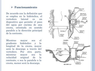Dique con vertedero lateral | PPT