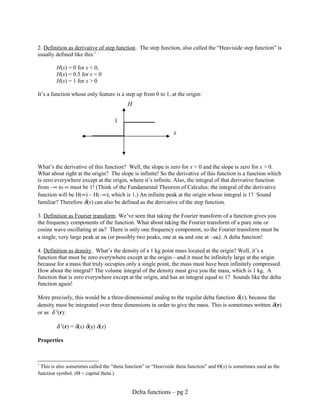 signal and system Dirac delta functions (1) | DOC