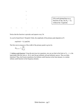 signal and system Dirac delta functions (1) | DOC