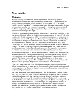 Dirac notation | PDF