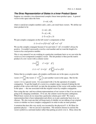 Dirac notation | PDF