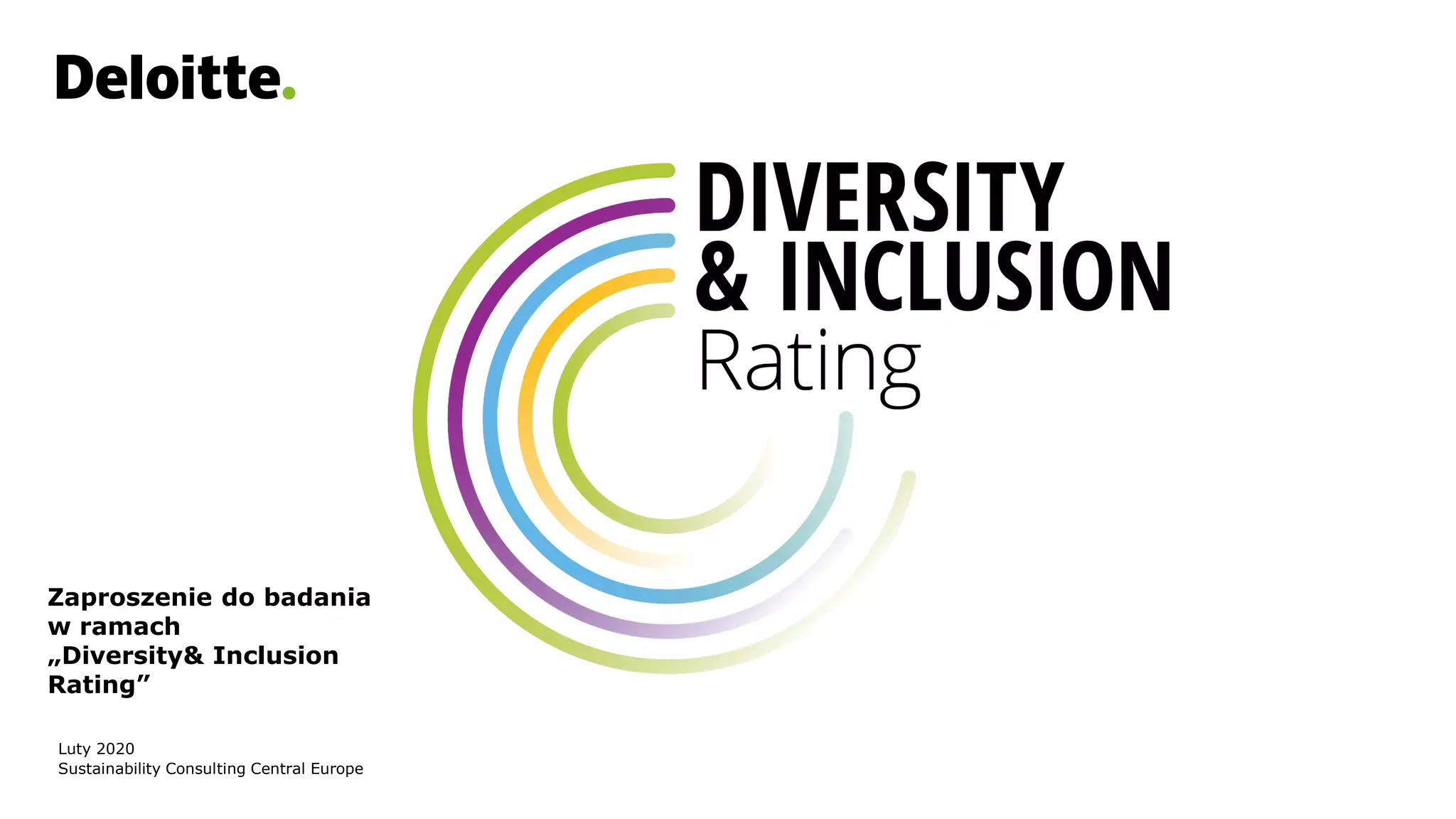 Diversity and Inclusion Rating | Prezentacja | Luty 2020 | PDF