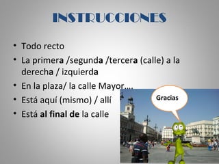 Aprende a dar y comprender direcciones en español nivel A1-A2 | PPT