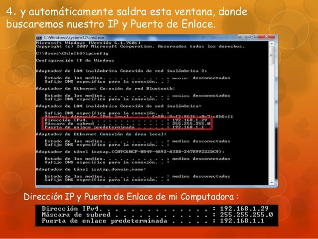 Como obtener el IP de una computadora