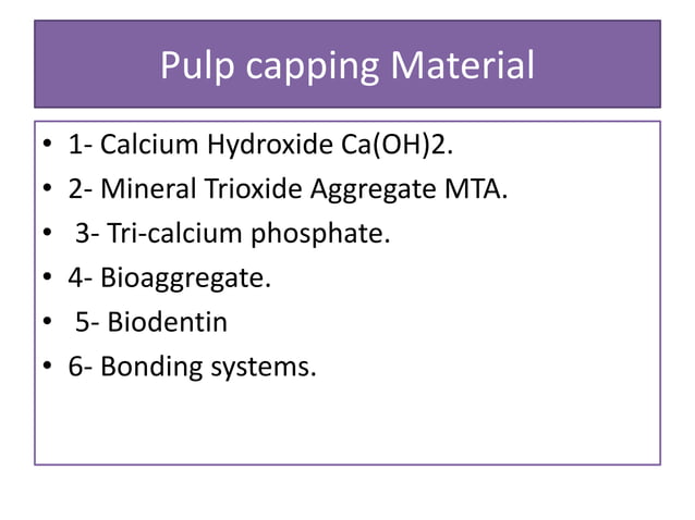 Direct and indirect pulp capping | PPTX | Dental Health | Diseases and Conditions