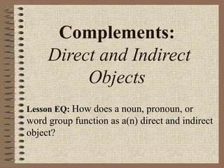 Direct and-indirect-objects-power point | PPT