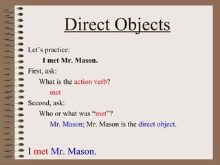 Indirect Object Examples