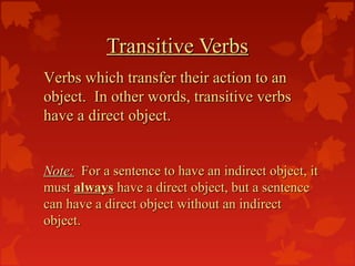 The Passive - Direct and Indirect Object | PPT
