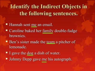 The Passive - Direct and Indirect Object | PPT