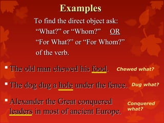 Direct Object Examples