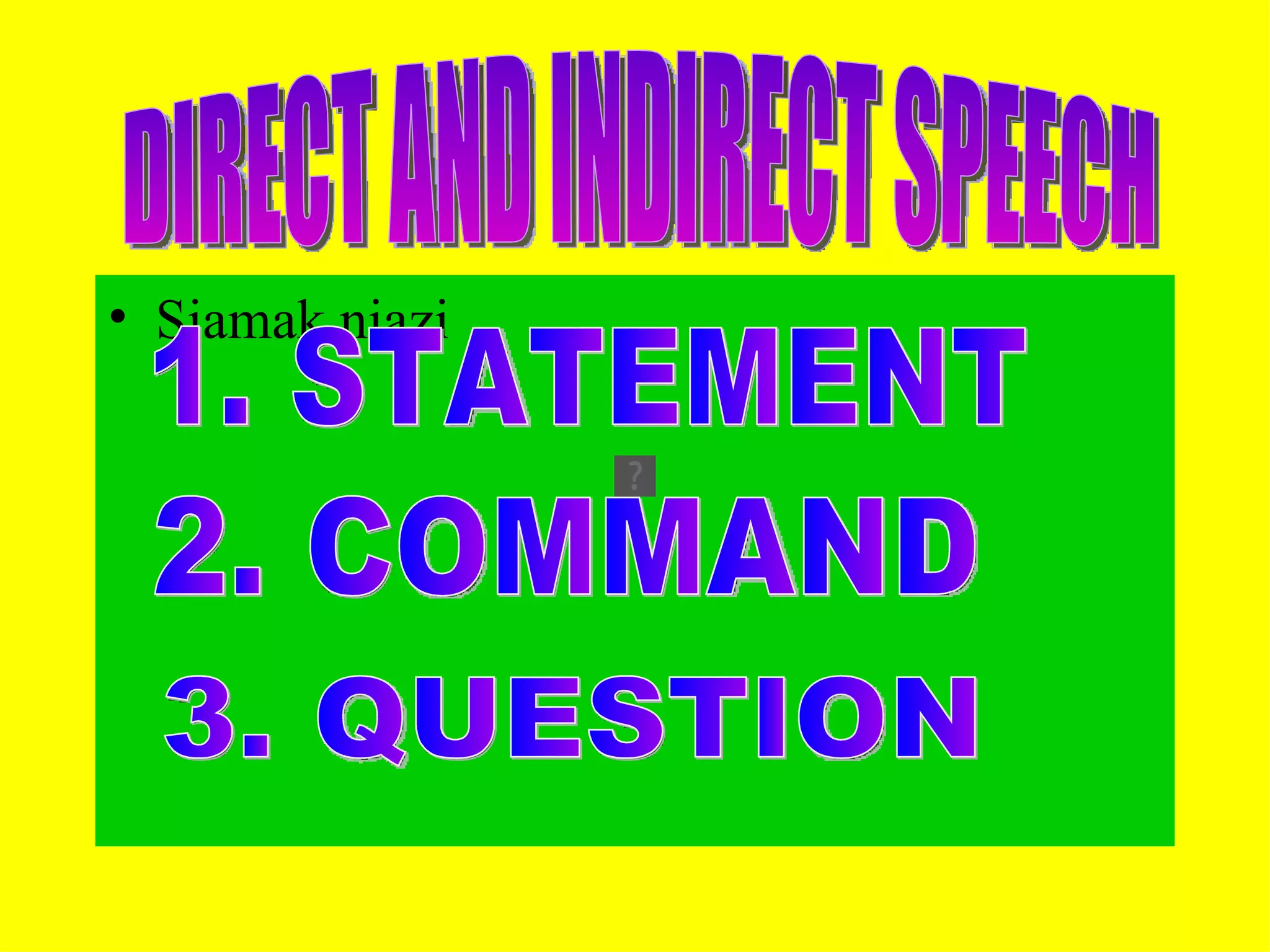 Direct and-indirect-speech | PPT