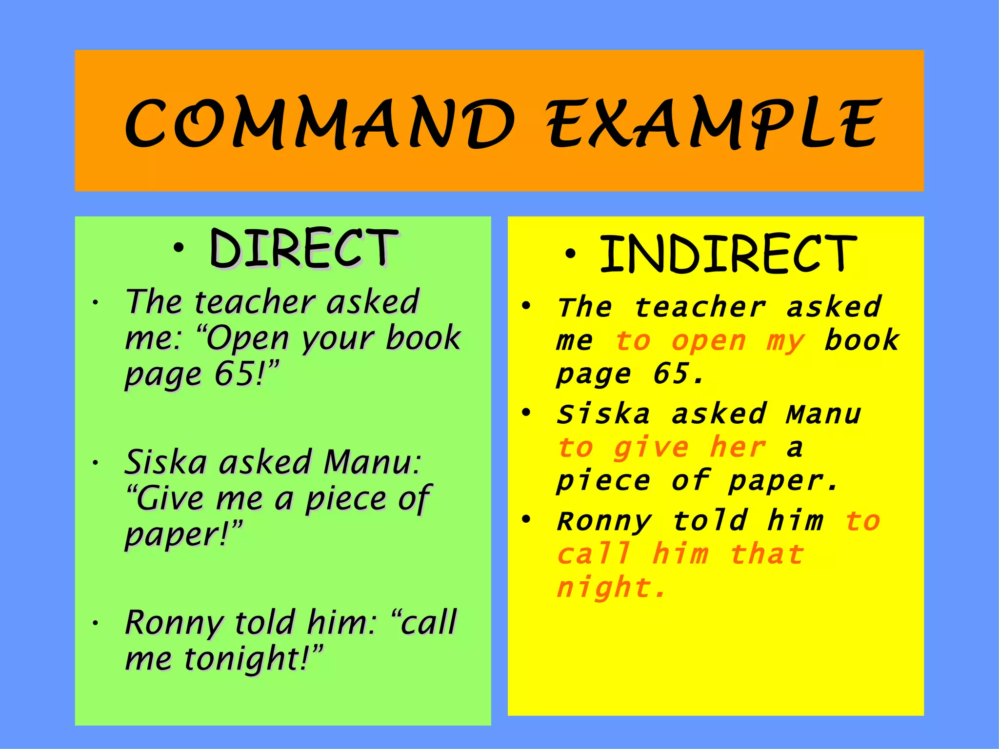 Direct and-indirect-speech | PPT