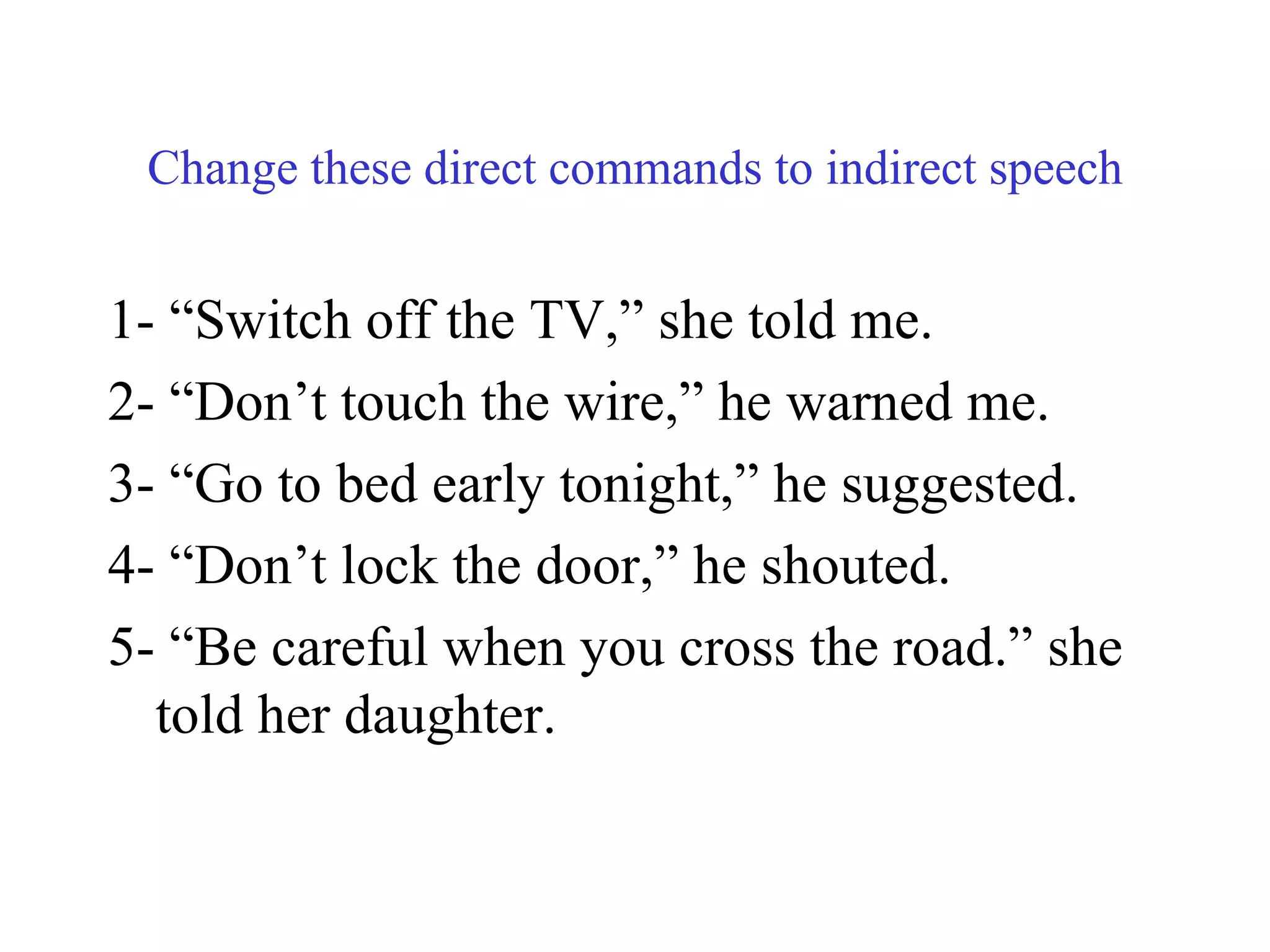 Direct and-indirect-speech | PPT