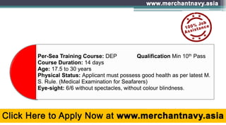 direct entry program to join merchant navy | PDF | Cruises | Travel Type