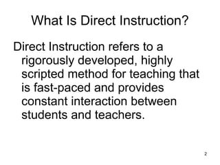 Direct Instruction Power Point | PPT