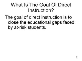 Direct Instruction Power Point | PPT