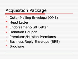 Direct Mail Examples | PPT