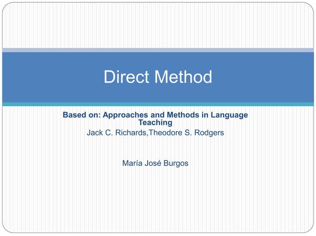 Direct method | PPT | Free Download