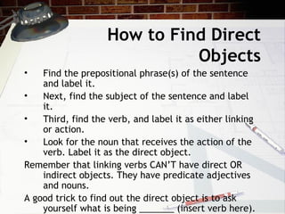 Direct Objects | PPT
