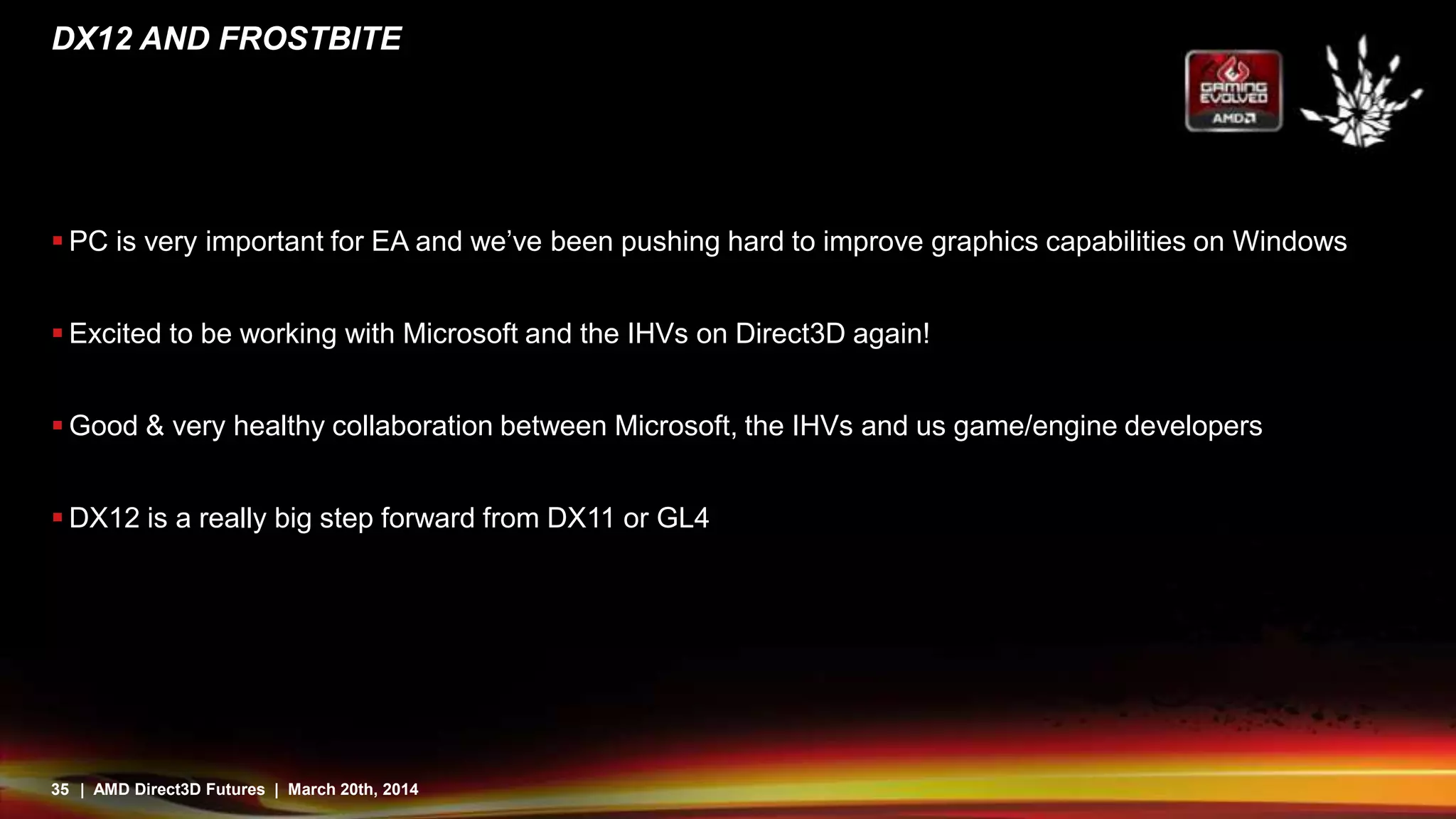 Direct3D and the Future of Graphics APIs - AMD at GDC14 | PPSX