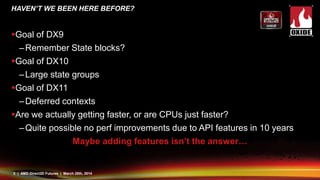 Direct3D and the Future of Graphics APIs - AMD at GDC14 | PPSX