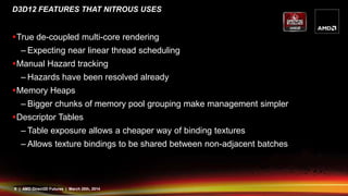 Direct3D and the Future of Graphics APIs - AMD at GDC14 | PPSX