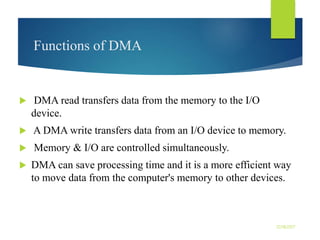 Direct access memory | PPTX