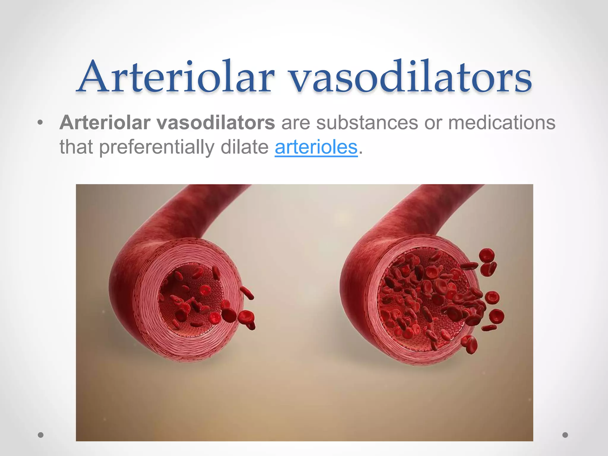 Directly acting Arteriolar Dilators | PPTX