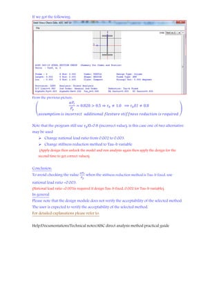 Direct analysis method - Sap2000 | PDF