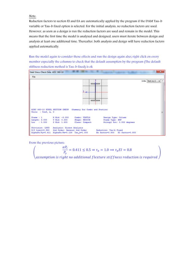 Direct analysis method - Sap2000 | PDF | Computer Software and Applications | Computing