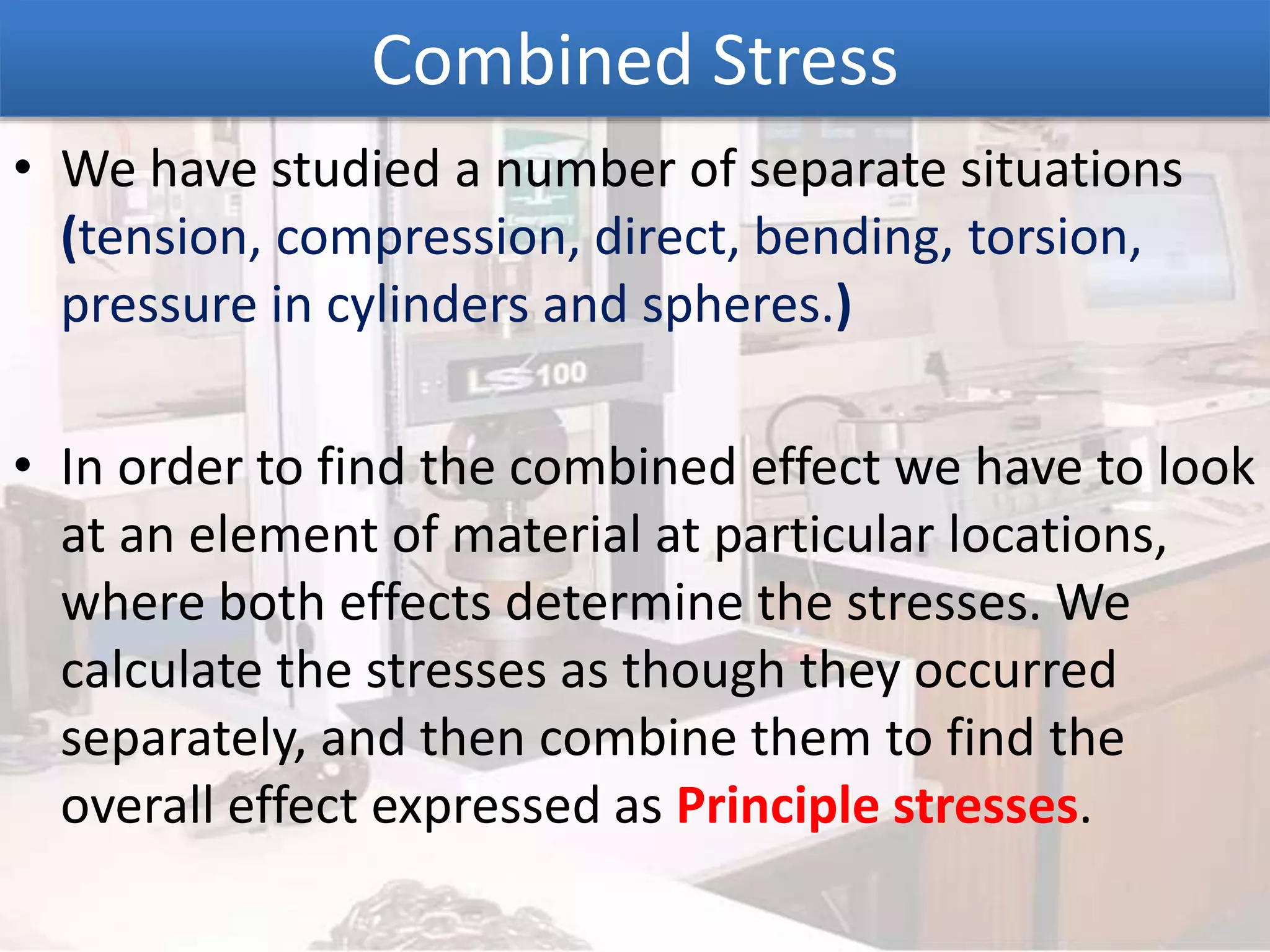 Direct and Bending stresses | PPTX