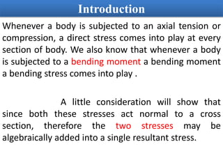 Direct and Bending stresses | PPTX