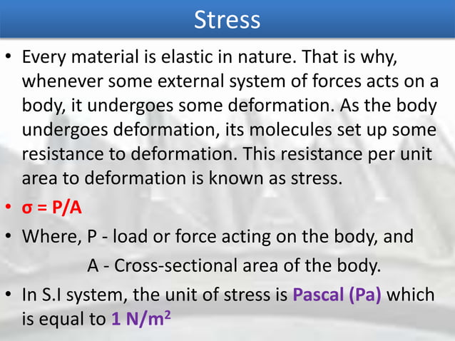 Direct and Bending stresses | PPTX | Physics | Science
