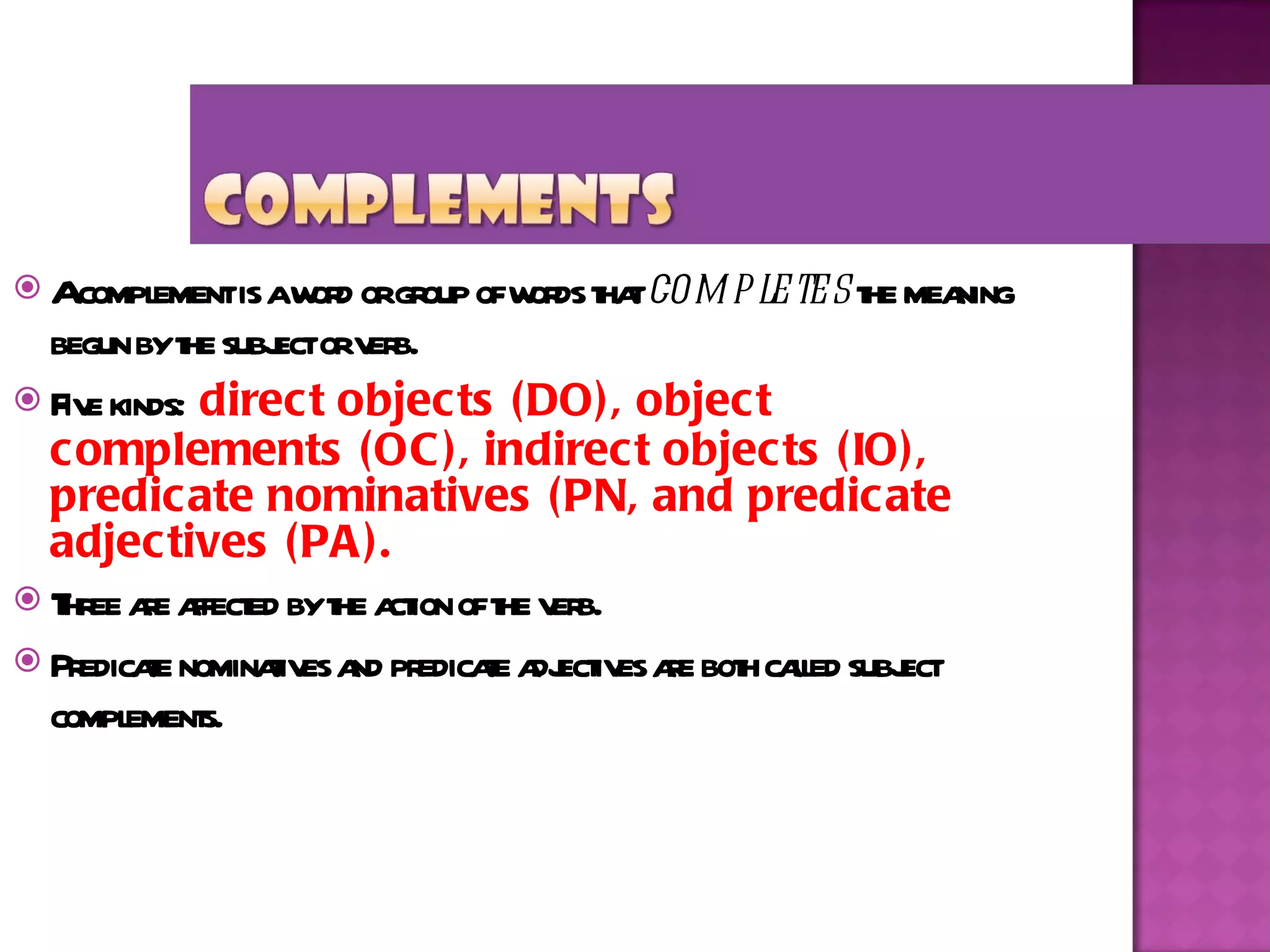 Direct and indirac ibjects 3rd p | PPT