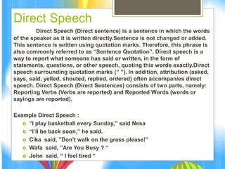 Direct and indirect | PPTX