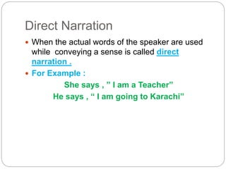 Direct and indirect | PPTX