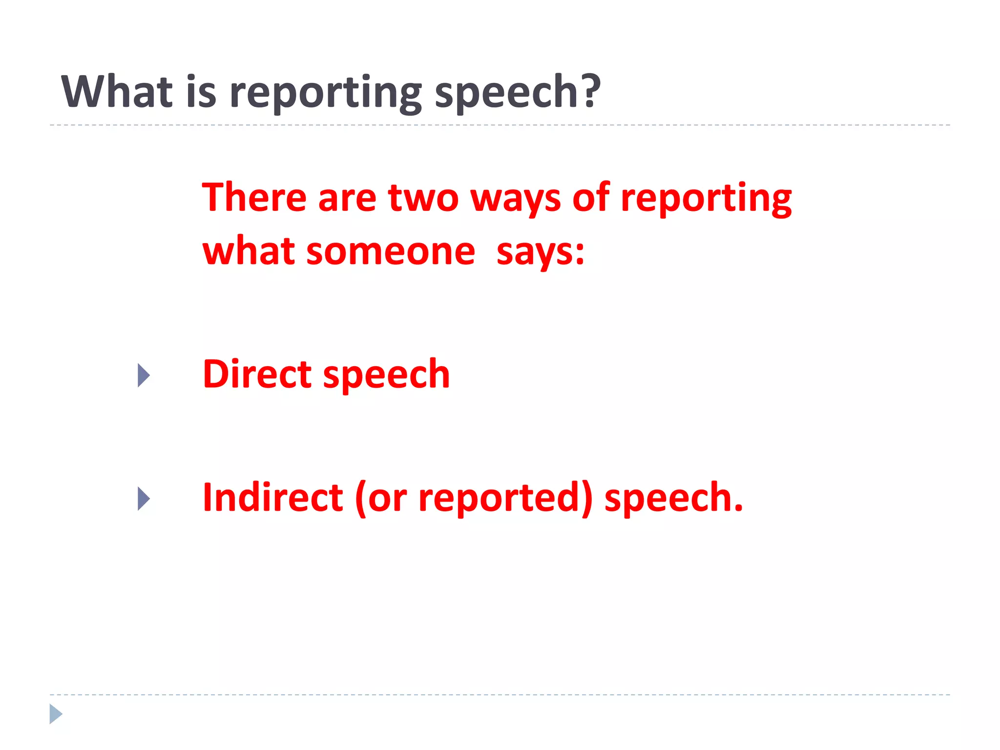 Direct and indirect-speech -1 statements. | PPT | Food & Drink