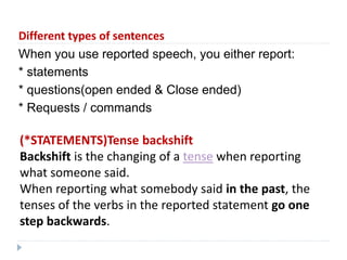 Direct and indirect-speech -1 statements. | PPT | Food & Drink