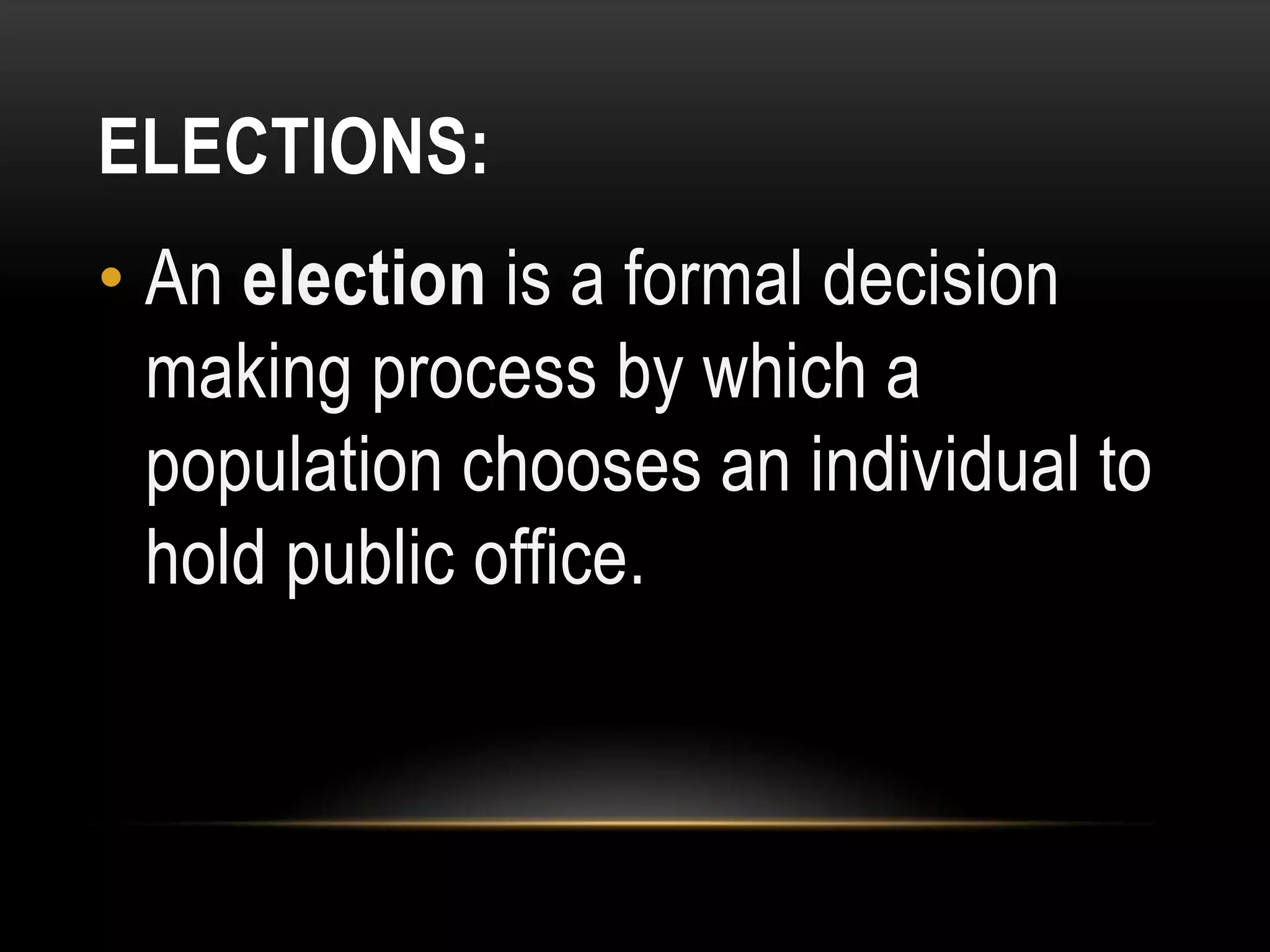 Direct and indirect elections | PPTX