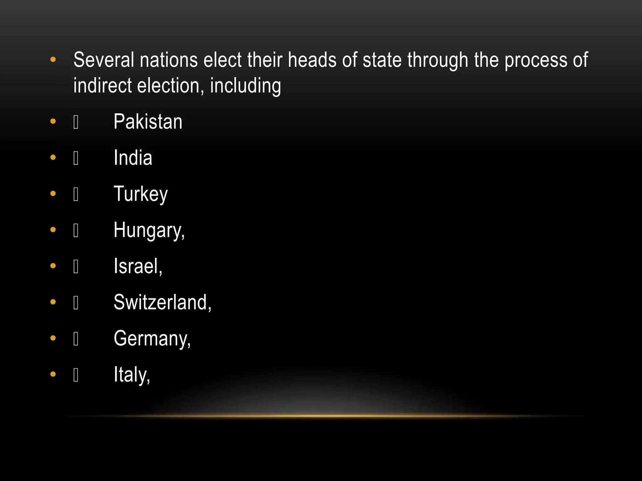 Direct and indirect elections | PPTX