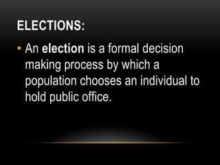 Direct and indirect elections | PPTX
