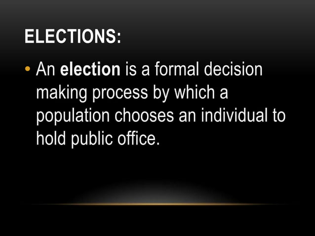 Direct and indirect elections | PPT