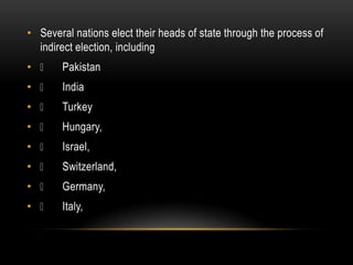 Direct and indirect elections | PPTX